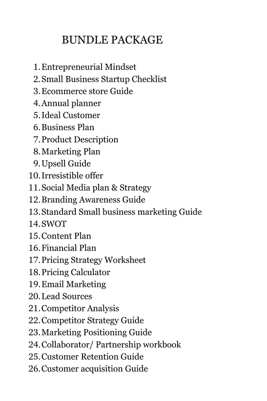 Ultimate Small Business Bundle for Product-Based Businesses – Done-For ...