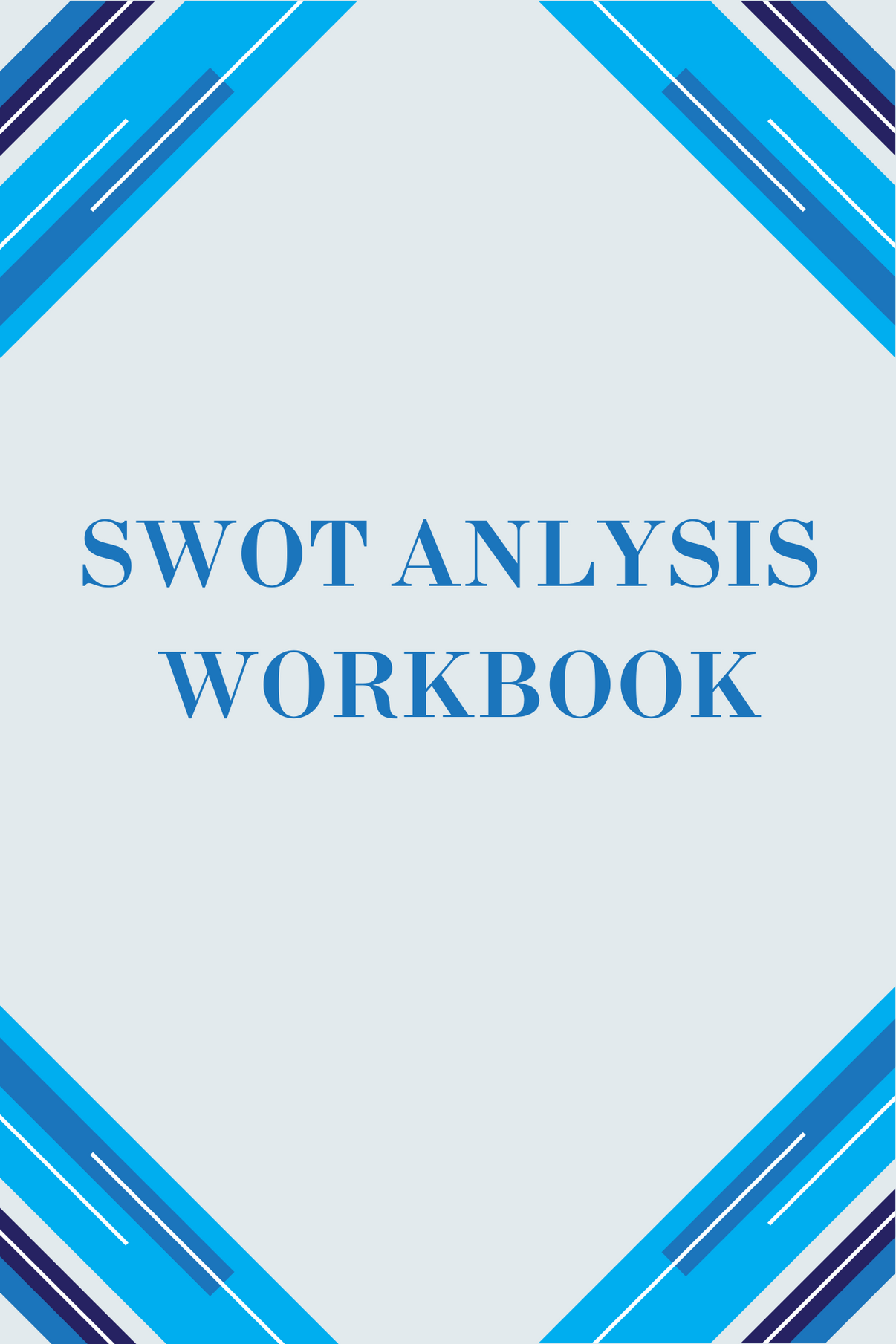 SWOT ANALYSIS PRINTABLE WORKBOOK FOR PRODUCT-BASED SMALL BUSINESS ...